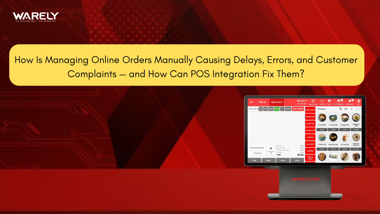 Manual Online Order Management vs POS Integration: Fix Delays & Errors